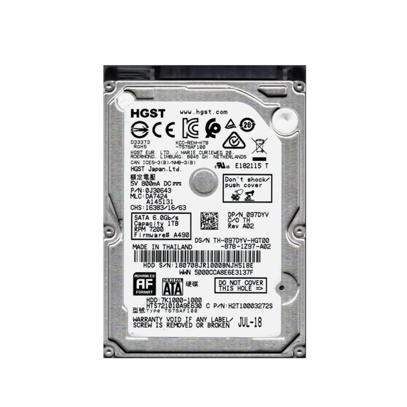 هارد دیسک اینترنال HGST ظرفیت 1 ترابایت – فروشگاه دیجیتال کده
