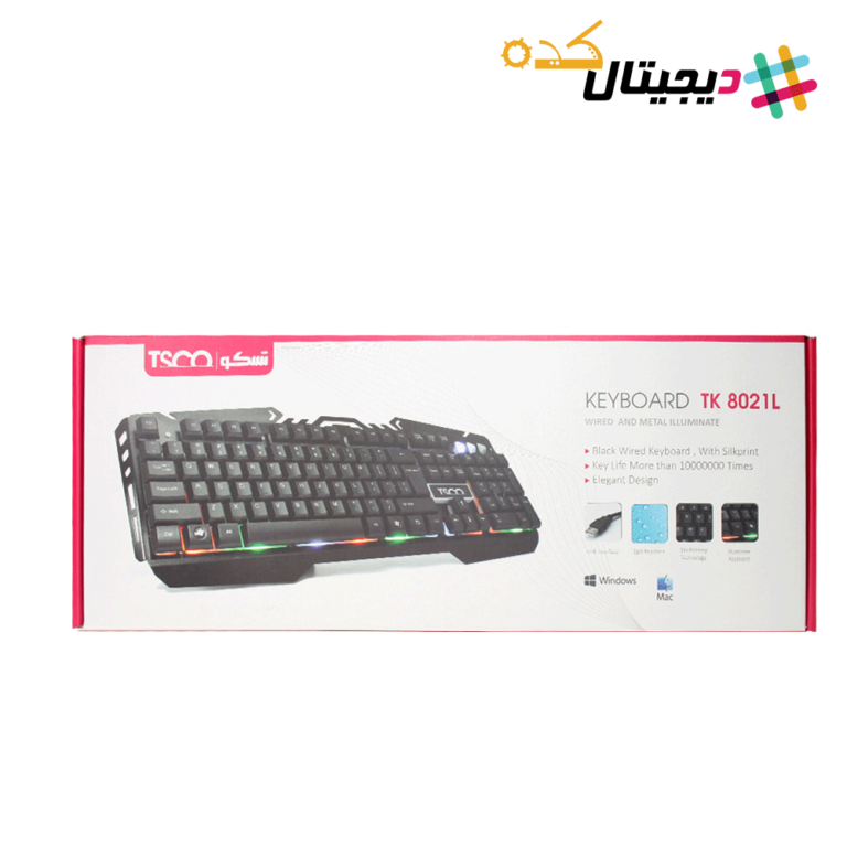 کیبورد تسکو مدل TK 8021L – فروشگاه دیجیتال کده